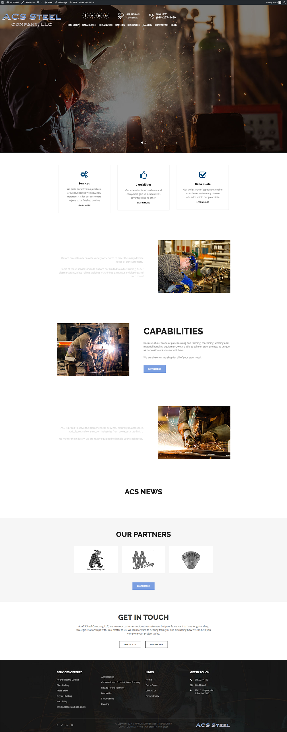 Welcome to Our New Website! - ACS Steel